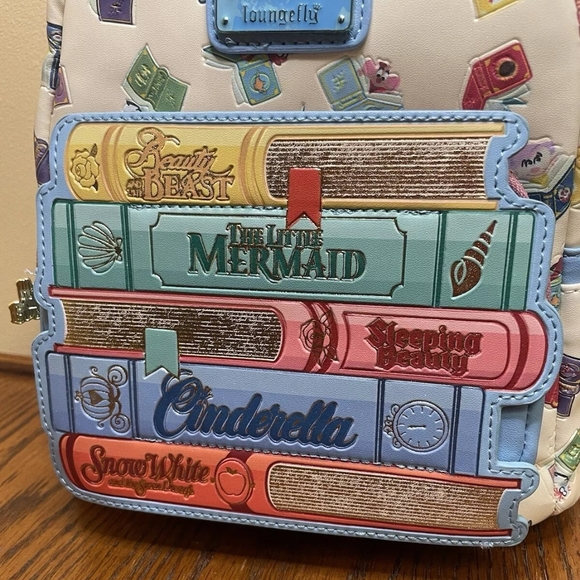 Loungefly | Bags | Loungefly Disney Princess Books Backpack Multicolor ...